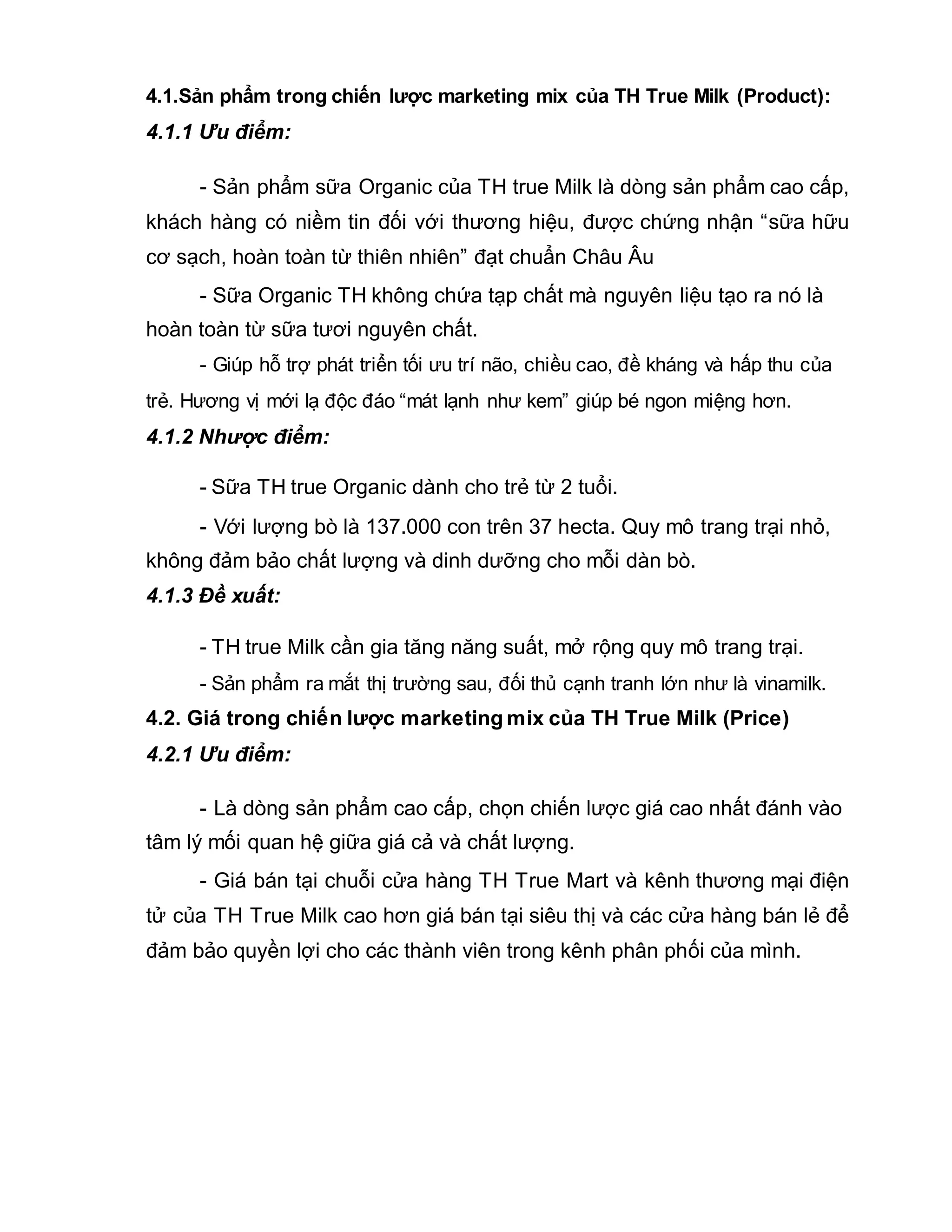 Tiểu luận marketing tại TH TRUEMILK -NHẬN BÀI MIỄN PHÍ ZALO: 0777.149.703