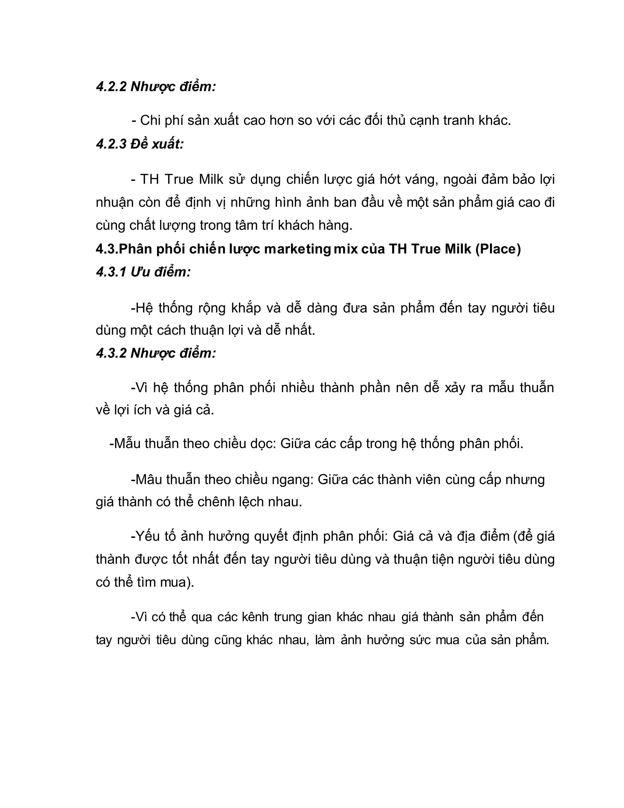 Tiểu luận marketing tại TH TRUEMILK -NHẬN BÀI MIỄN PHÍ ZALO: 0777.149.703