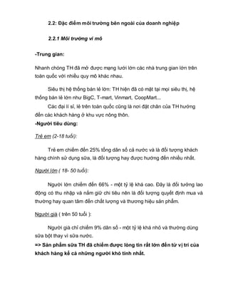 Tiểu luận marketing tại TH TRUEMILK -NHẬN BÀI MIỄN PHÍ ZALO: 0777.149.703