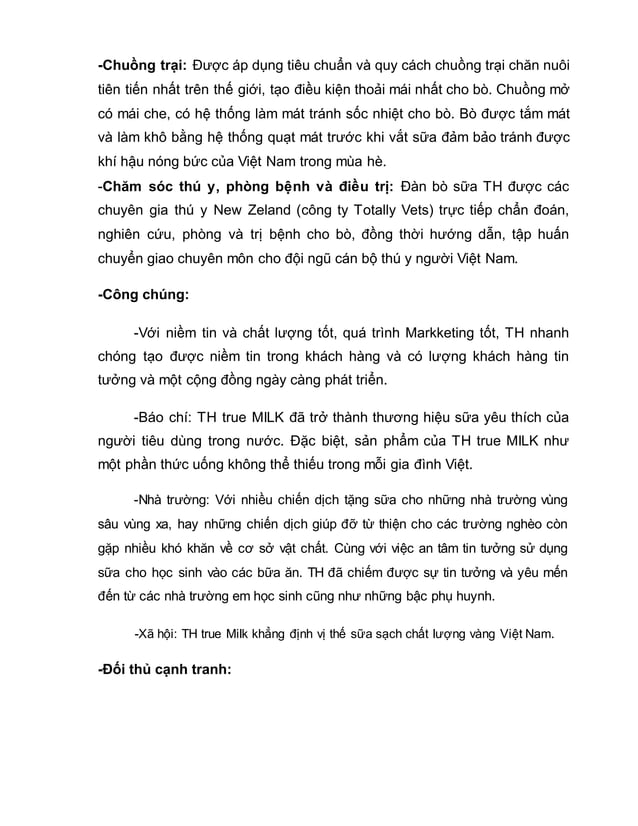 Tiểu luận marketing tại TH TRUEMILK -NHẬN BÀI MIỄN PHÍ ZALO: 0777.149.703