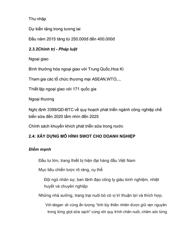 Tiểu luận marketing tại TH TRUEMILK -NHẬN BÀI MIỄN PHÍ ZALO: 0777.149.703