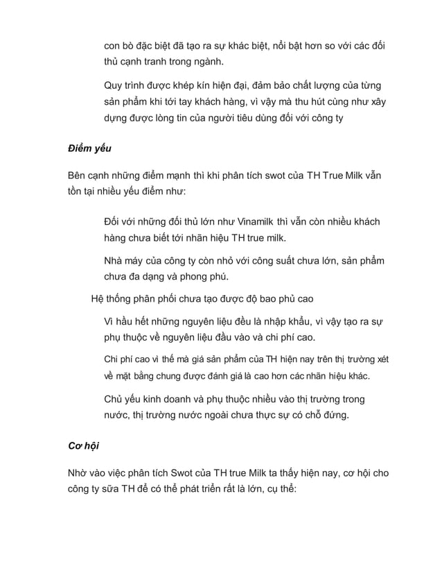 Tiểu luận marketing tại TH TRUEMILK -NHẬN BÀI MIỄN PHÍ ZALO: 0777.149.703