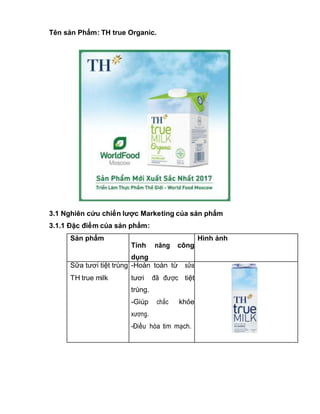 Tiểu luận marketing tại TH TRUEMILK -NHẬN BÀI MIỄN PHÍ ZALO: 0777.149.703