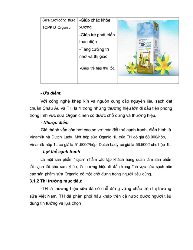 Tiểu luận marketing tại TH TRUEMILK -NHẬN BÀI MIỄN PHÍ ZALO: 0777.149.703