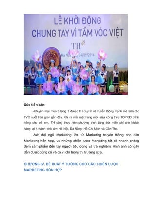 Tiểu luận marketing tại TH TRUEMILK -NHẬN BÀI MIỄN PHÍ ZALO: 0777.149.703