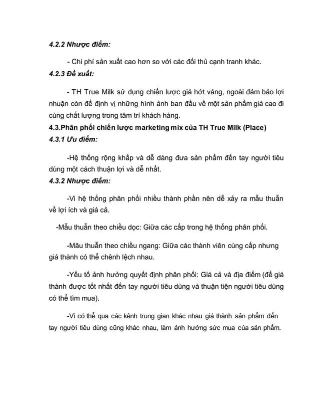 Tiểu luận marketing tại TH TRUEMILK -NHẬN BÀI MIỄN PHÍ ZALO: 0777.149.703