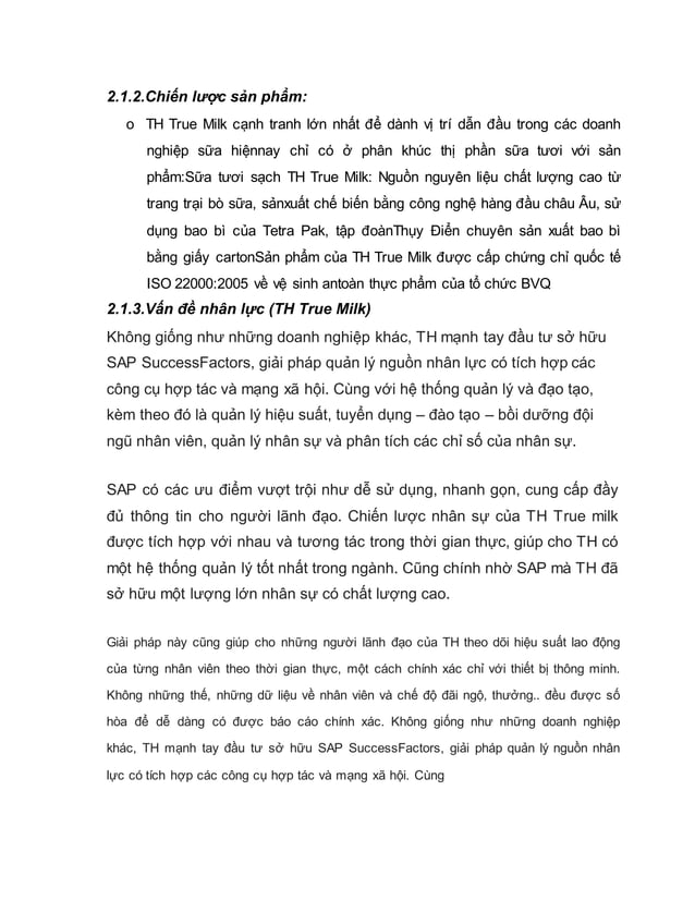 Tiểu luận marketing tại TH TRUEMILK -NHẬN BÀI MIỄN PHÍ ZALO: 0777.149.703