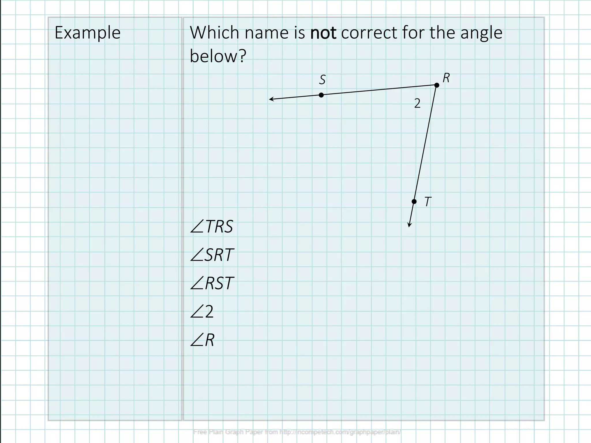 2.1 Naming and Measuring Angles | PPT