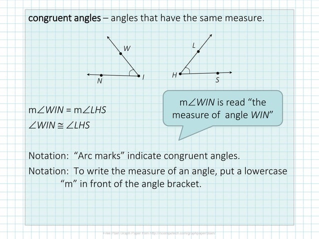 2.1 Naming and Measuring Angles | PPT