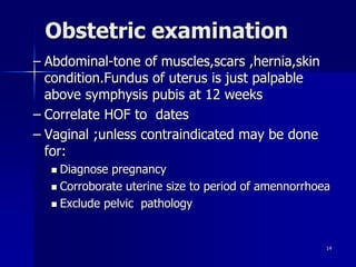 2.Terminology and History taking and exam in Obs BSc C Cavendish.ppt