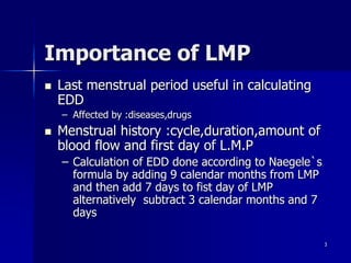2.Terminology and History taking and exam in Obs BSc C Cavendish.ppt