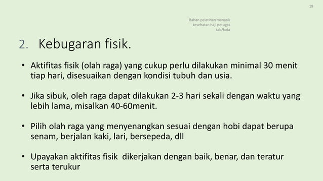 2. Materi Edukasi Pemeriksaan Kesehatan, KKJH dan Aktivitas Fisik dan ...