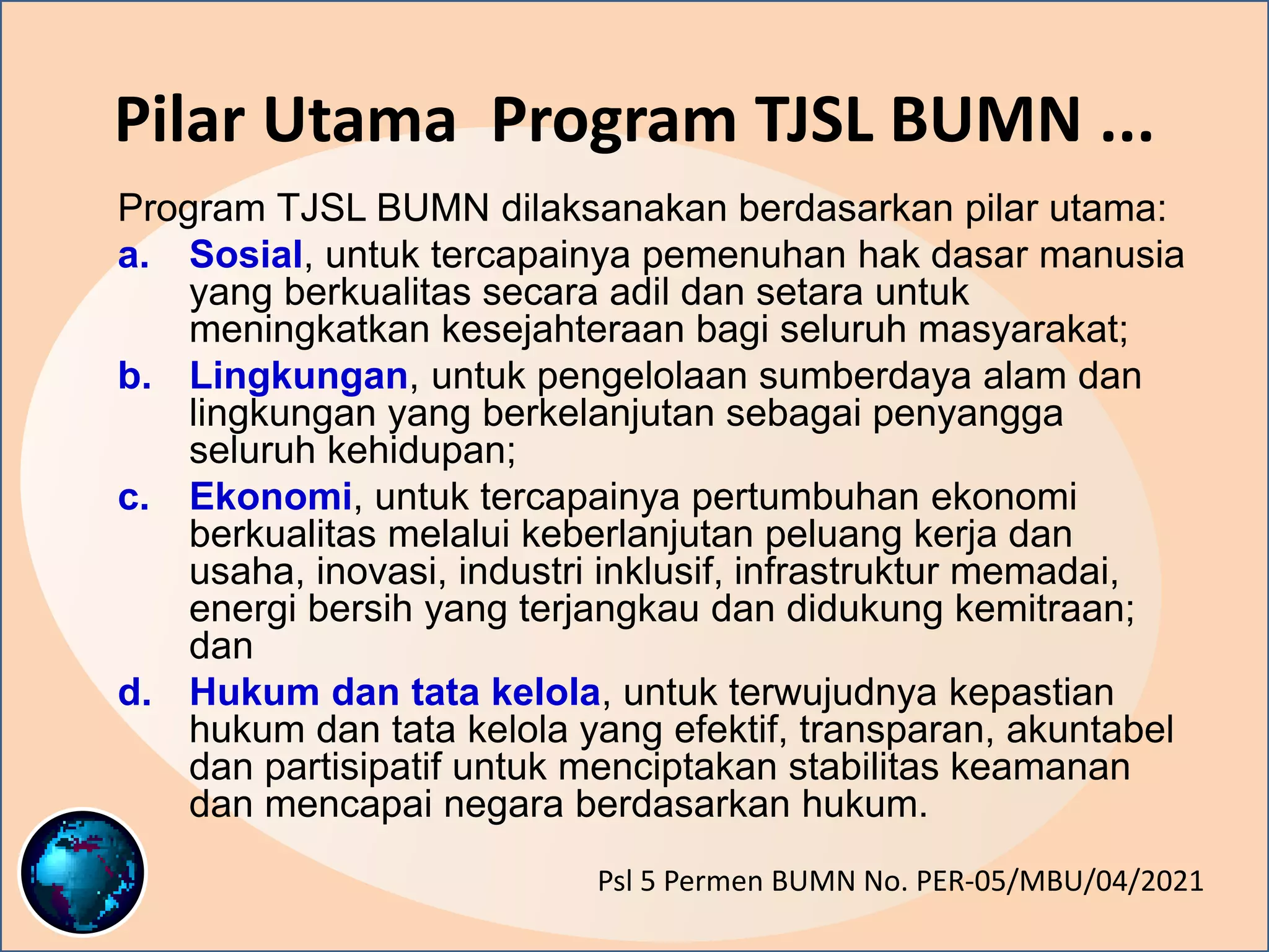 Pengelolaan CSR (TJSL) BUMN terkait Pembangunan Berkelanjutan (SDGS/TPB ...