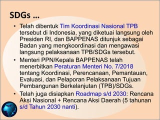 Pengelolaan CSR (TJSL) BUMN terkait Pembangunan Berkelanjutan (SDGS/TPB ...