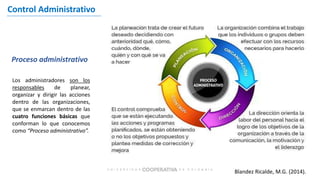 2. Control Administrativo: Proceso Administrativo y Estructura ...