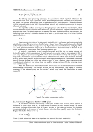 Clutter reduction technique based on clutter model for automatic target ...