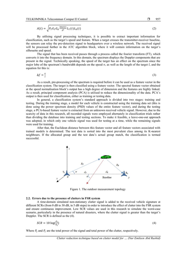 Clutter Reduction Technique Based On Clutter Model For Automatic Target