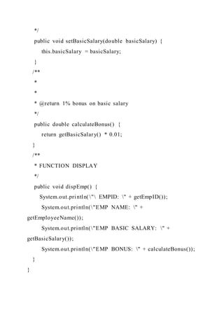 2. Create a Java class called EmployeeMain within the same project Pr.docx