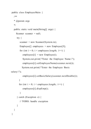 2. Create a Java class called EmployeeMain within the same project Pr.docx