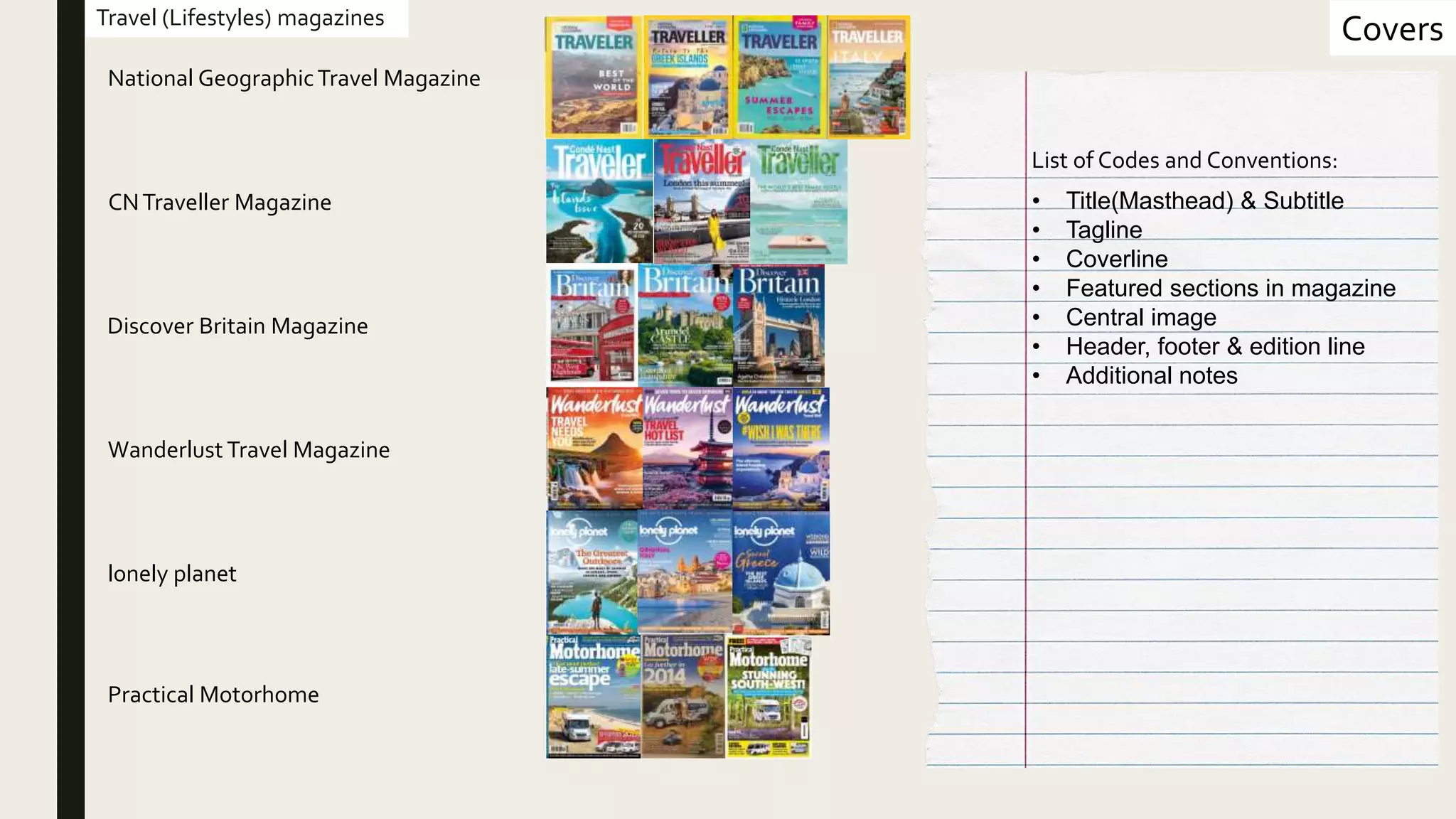 Codes & Conventions of Lifestyle Magazines | PPTX