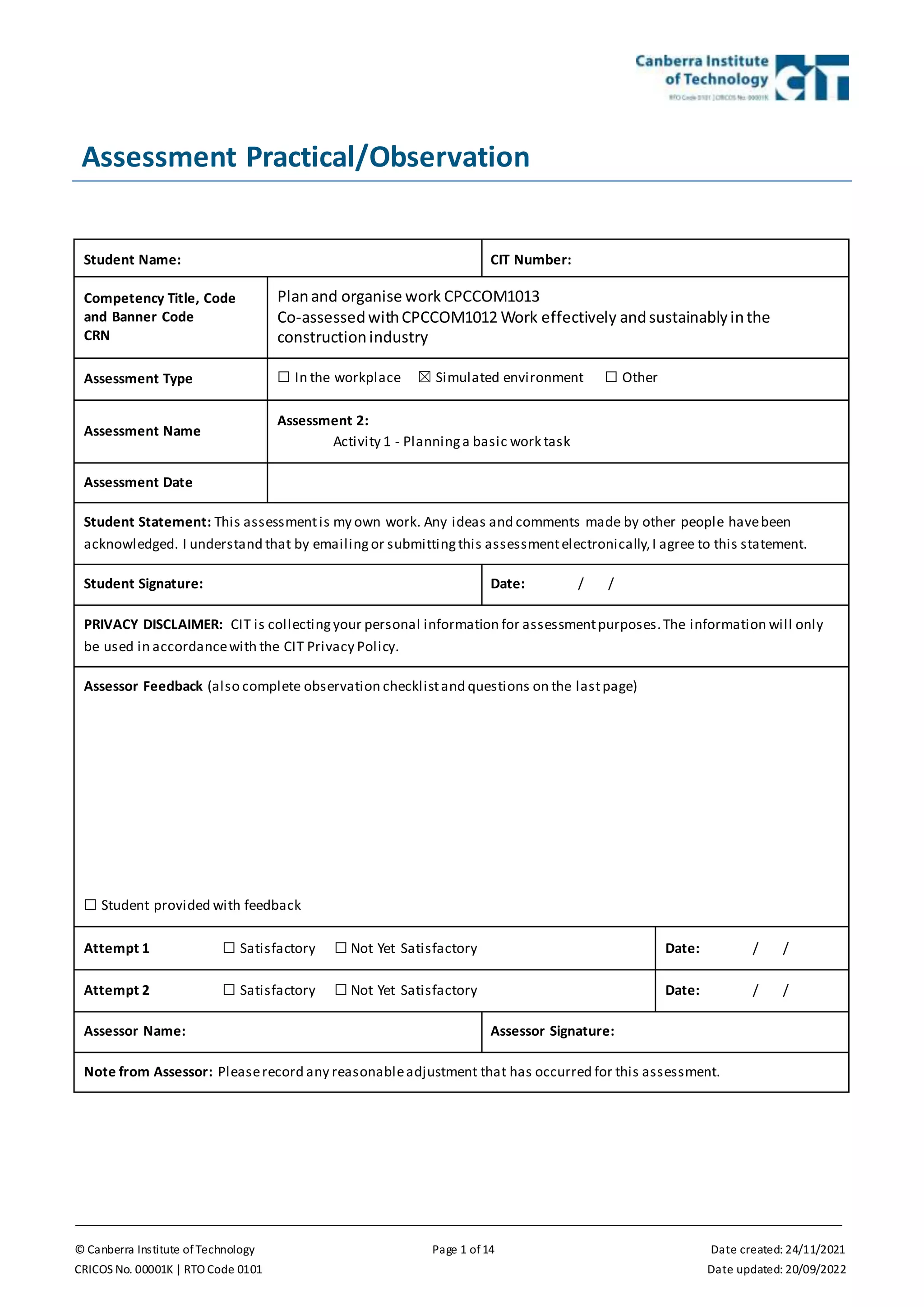 2. Practical Ass_Plan and organise work.docx