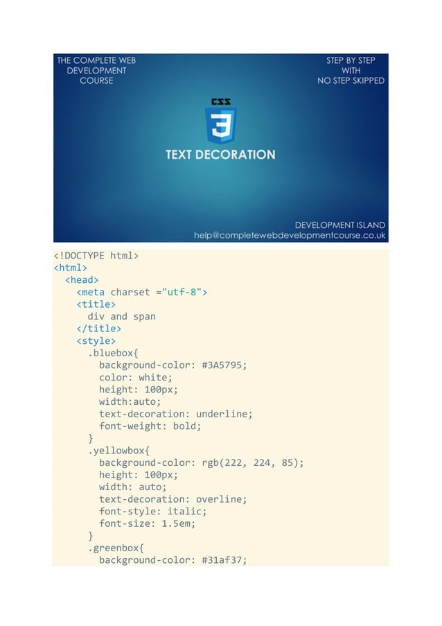 2. CSS Chapter Roadmap and Full Source Code.pdf | Web Design and HTML ...