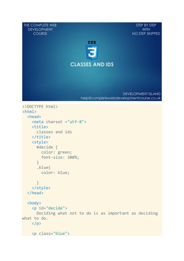 2. CSS Chapter Roadmap and Full Source Code.pdf | Web Design and HTML ...