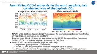 Ott, Lesley: Low latency flux and concentration datasets in support of greenhouse gas monitoring ...