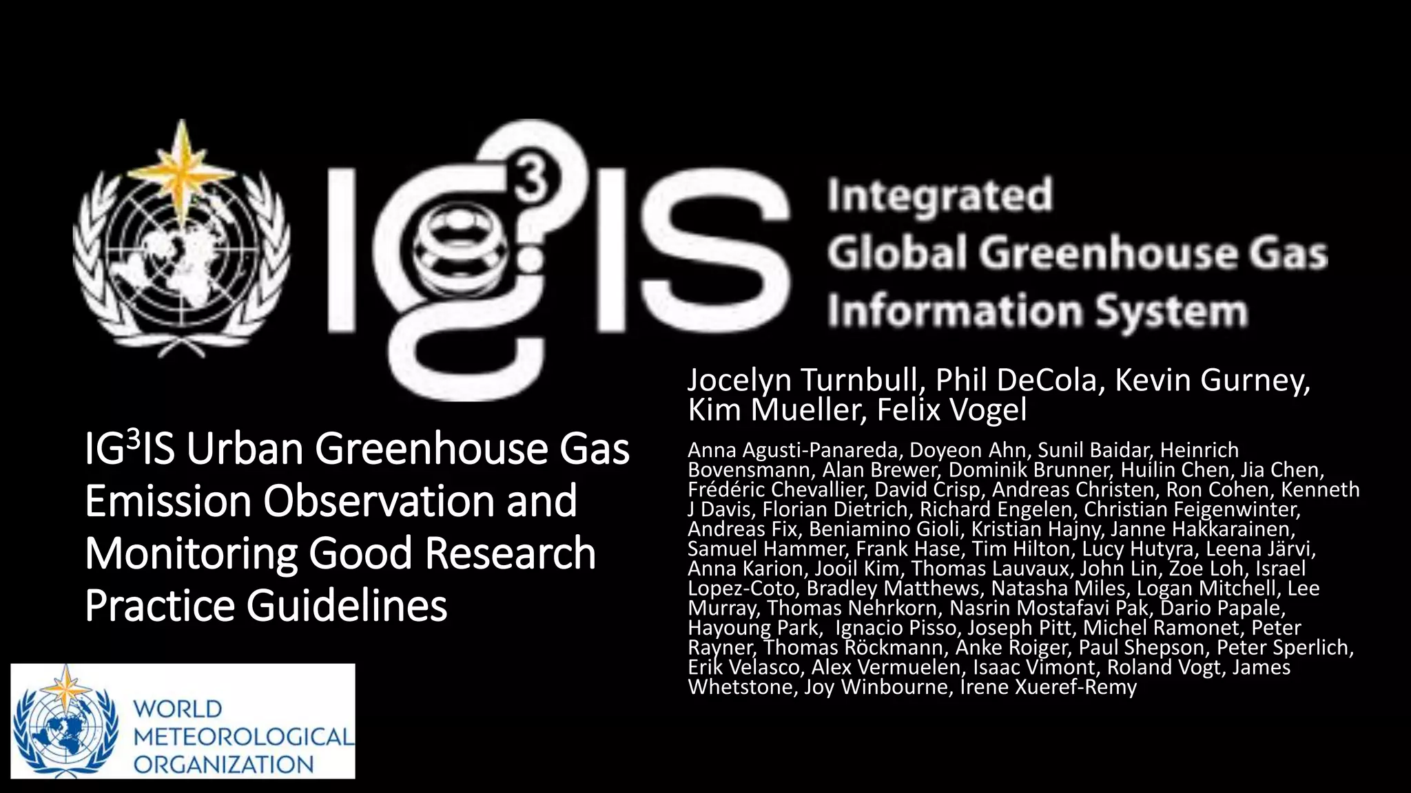 Turnbull, Jocelyn: Towards an International standard for Urban ...