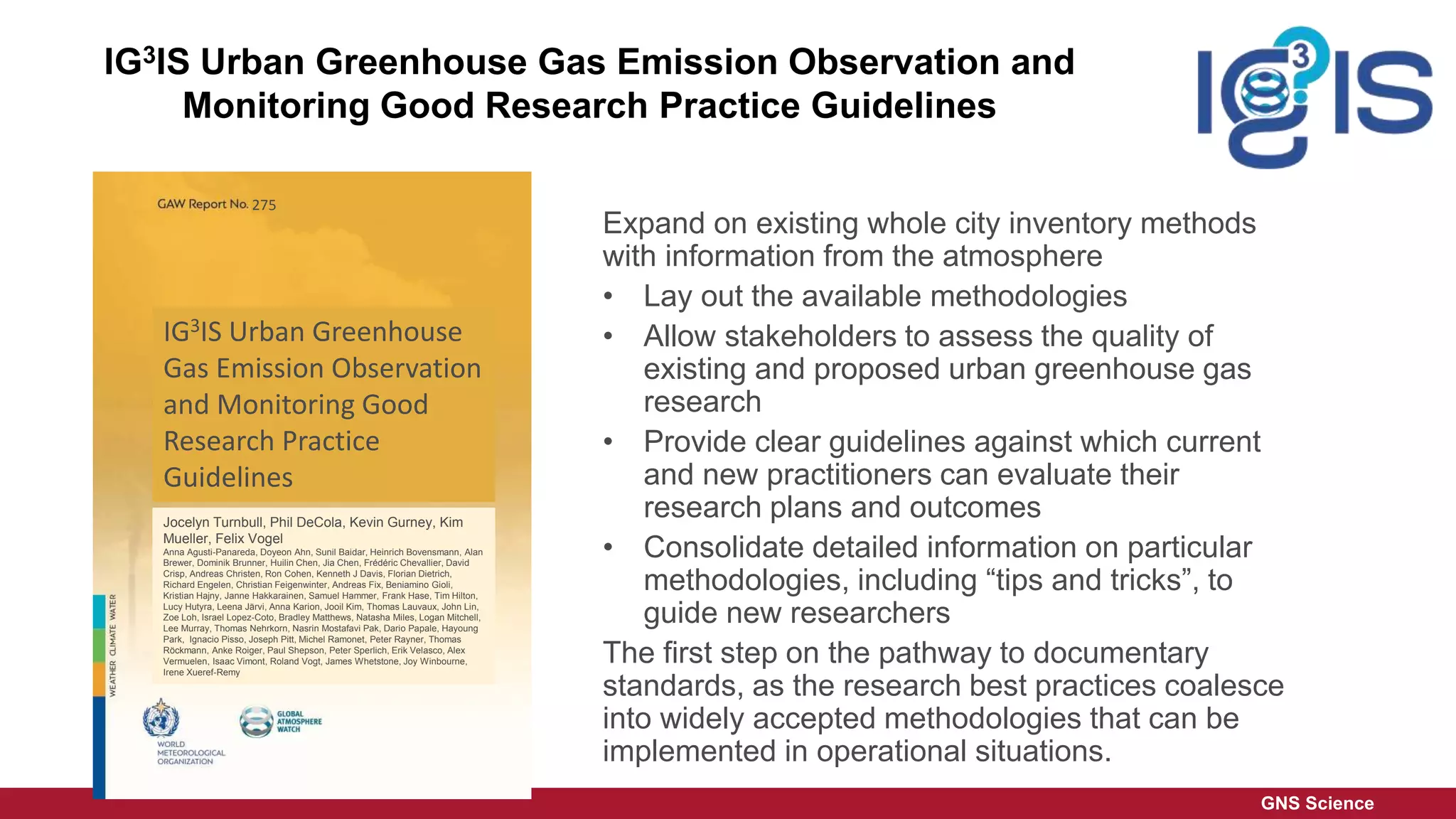 Turnbull, Jocelyn: Towards an International standard for Urban ...