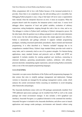 Fake News Detection on Social Media using Machine Learning | PDF