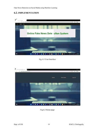 Fake News Detection on Social Media using Machine Learning | PDF