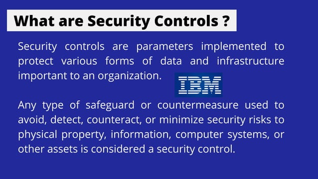 Compare and Contrast Security Controls and Framework Types | PPT
