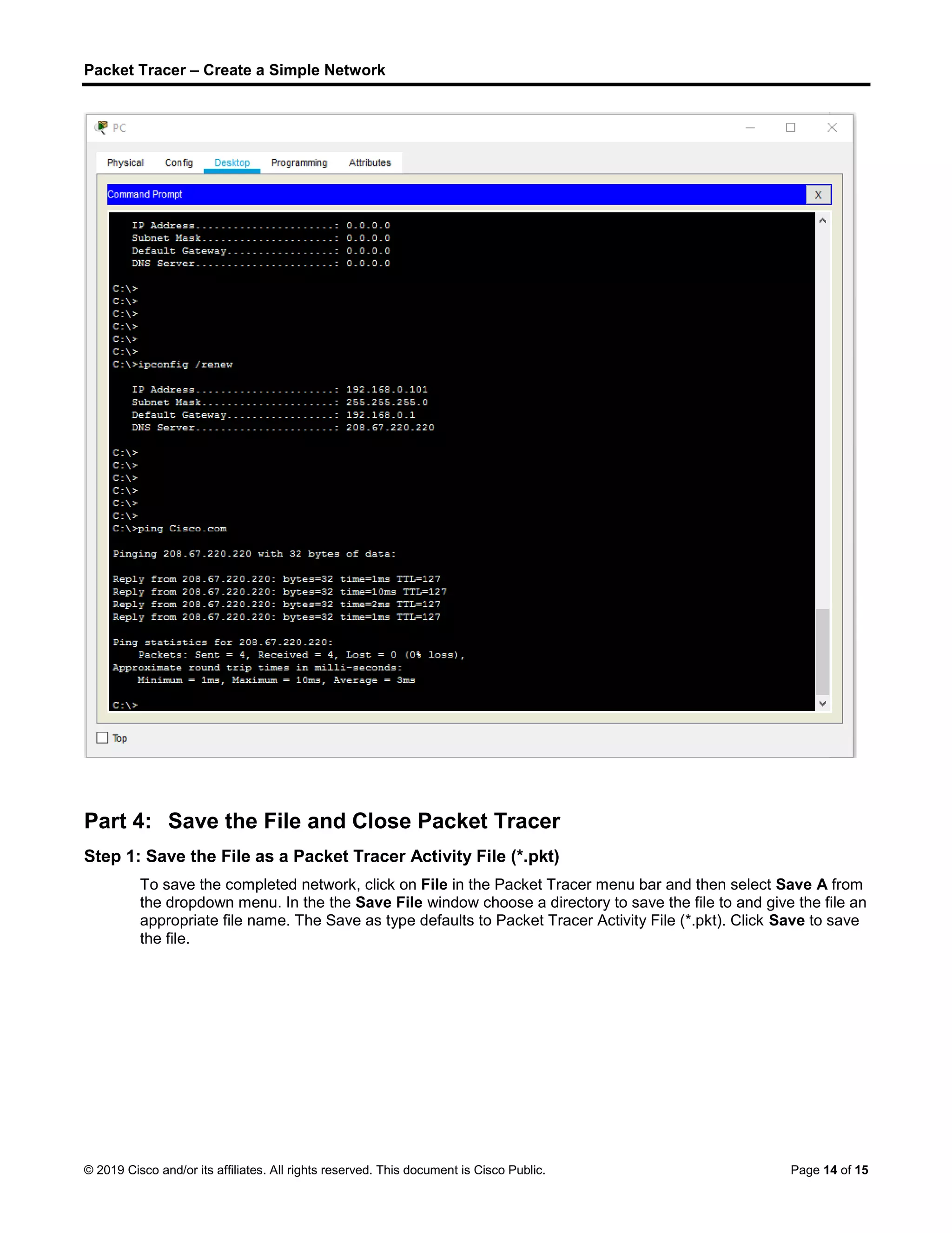 2.1.1.5 Packet Tracer - Create a Simple Network Using Packet Tracer (3).pdf