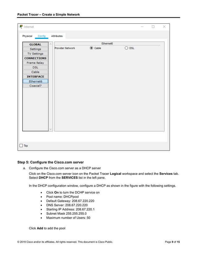 2115 Packet Tracer Create A Simple Network Using Packet Tracer 3pdf