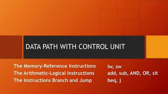 2. Datapath Design with Control Unit.pptx
