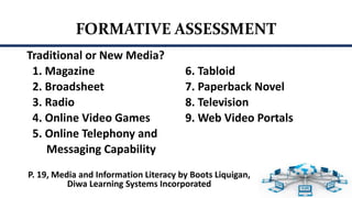 MIL Lesson 2 The Evolution of Traditional to New Media | PPTX