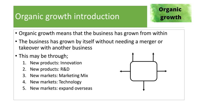 Revisionstation: Edexcel GCSE Business 2.1.1 Business growth V2.pptx ...