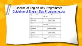 2.English Day Programme As English habituation for Primary School in ...