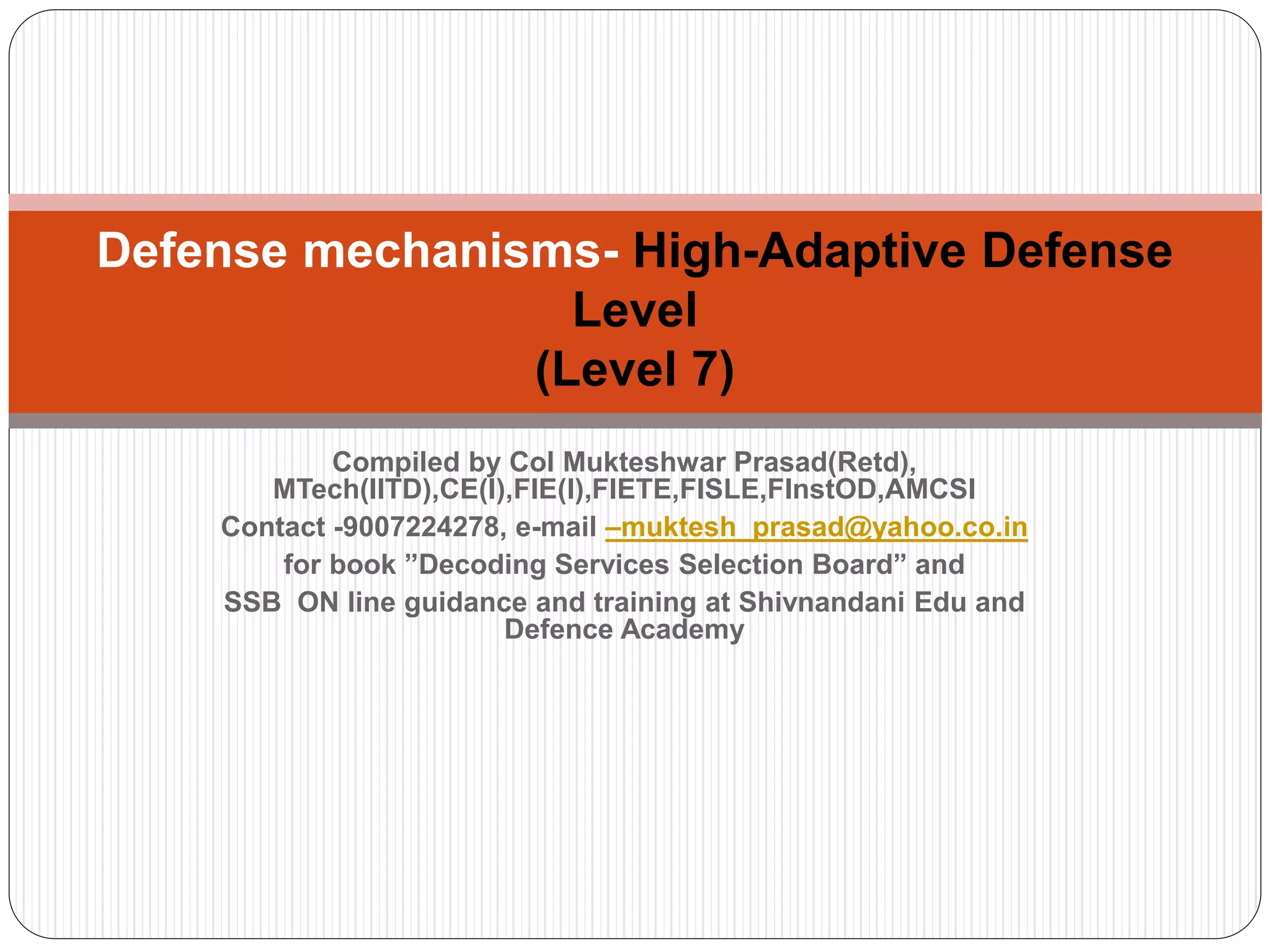 2.Defense mechanisms-High-Adaptive Defense Level.pptx