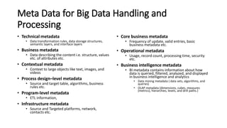 Handling and Processing Big Data | PPTX | Databases | Computer Software and Applications