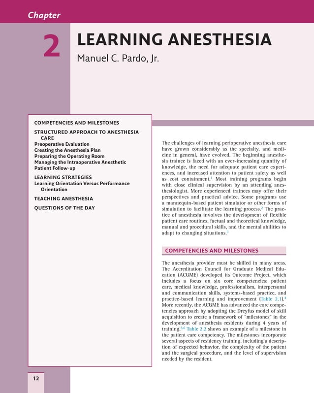2. LEARNING ANESTHESIA.pdf | Surgery | Medical Health