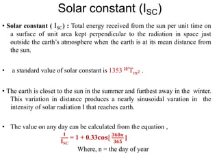 2.5 Solar Power, Radiation Measurement.pptx