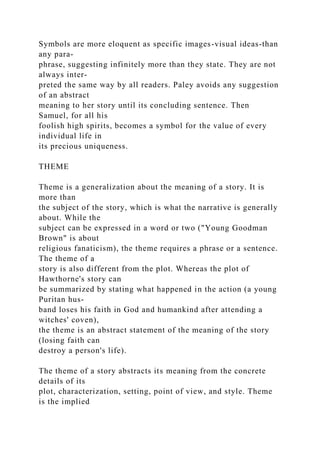 2. The Elements of Fiction A Storytellers Means A .docx