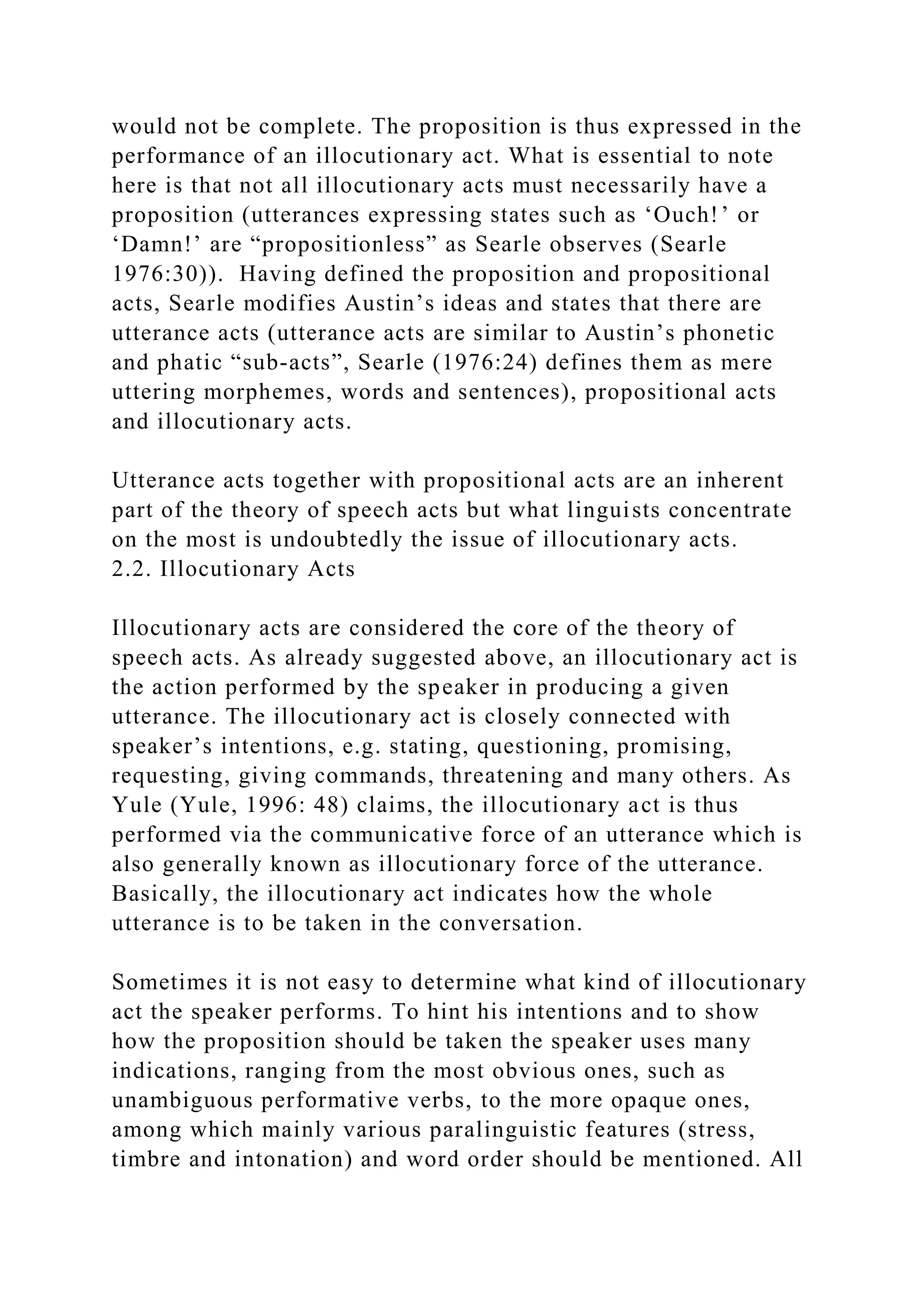 2. The Locutionary, Illocutionary and Perlocutionary ActsThe loc.docx