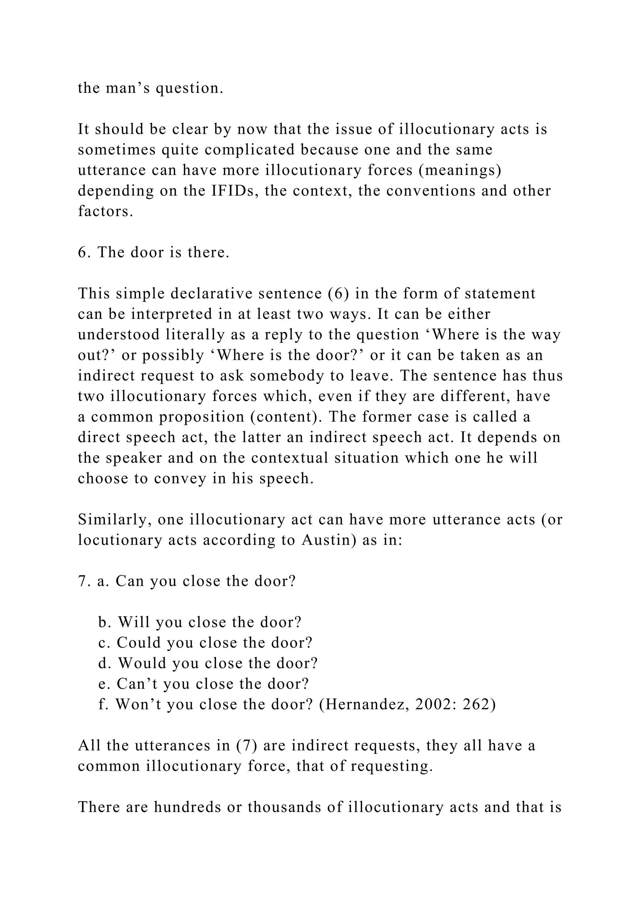 2. The Locutionary, Illocutionary and Perlocutionary ActsThe loc.docx