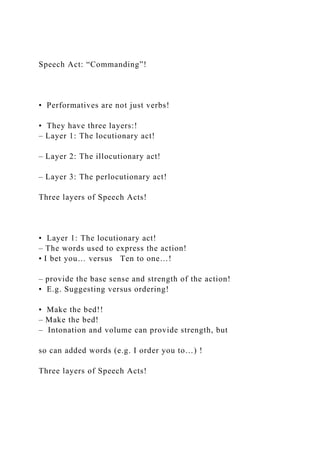 2. The Locutionary, Illocutionary and Perlocutionary ActsThe loc.docx