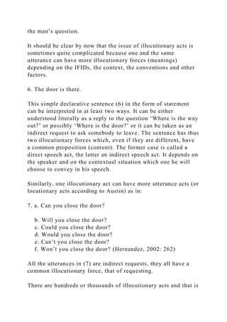 2. The Locutionary, Illocutionary and Perlocutionary ActsThe loc.docx