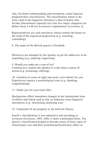 2. The Locutionary, Illocutionary and Perlocutionary ActsThe loc.docx