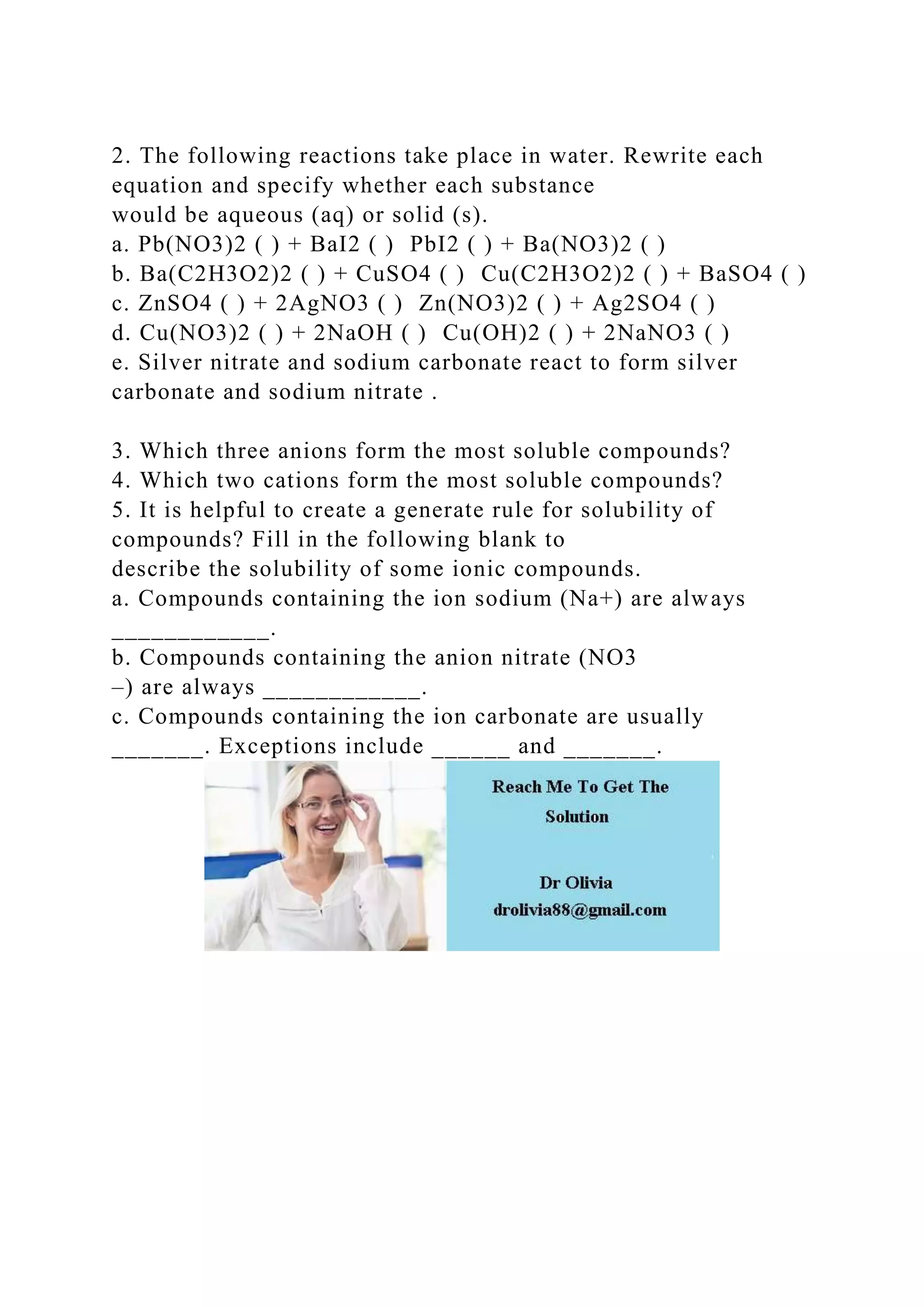2. The following reactions take place in water. Rewrite each equatio.docx